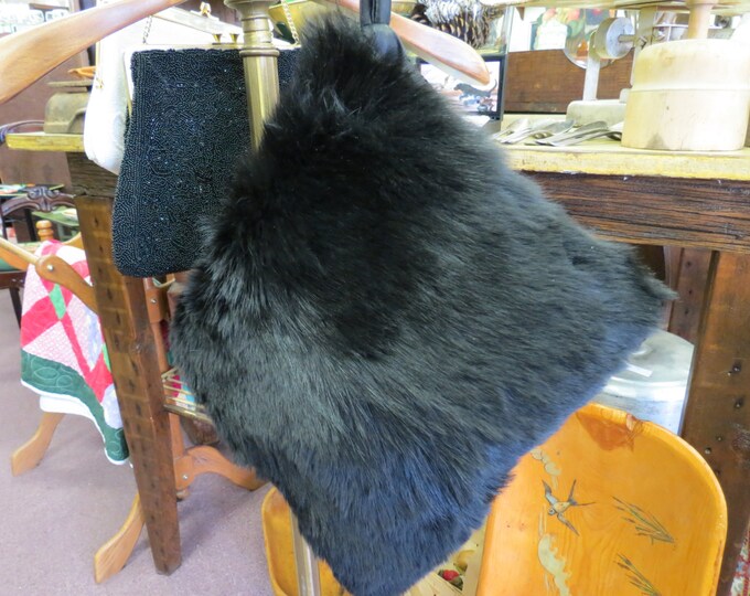 Vintage Rabbit Fur Muff Hand Warmer 1940's - Etsy