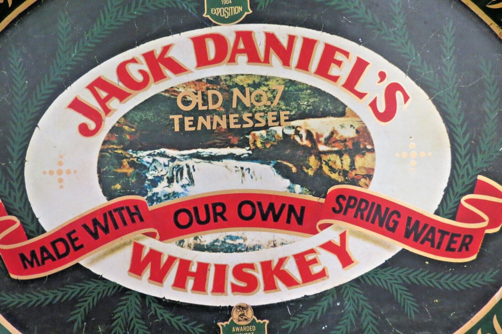Vintage Jack Daniels Barringer Wallis and Manners Metal Tray 16 X 12.5 ...