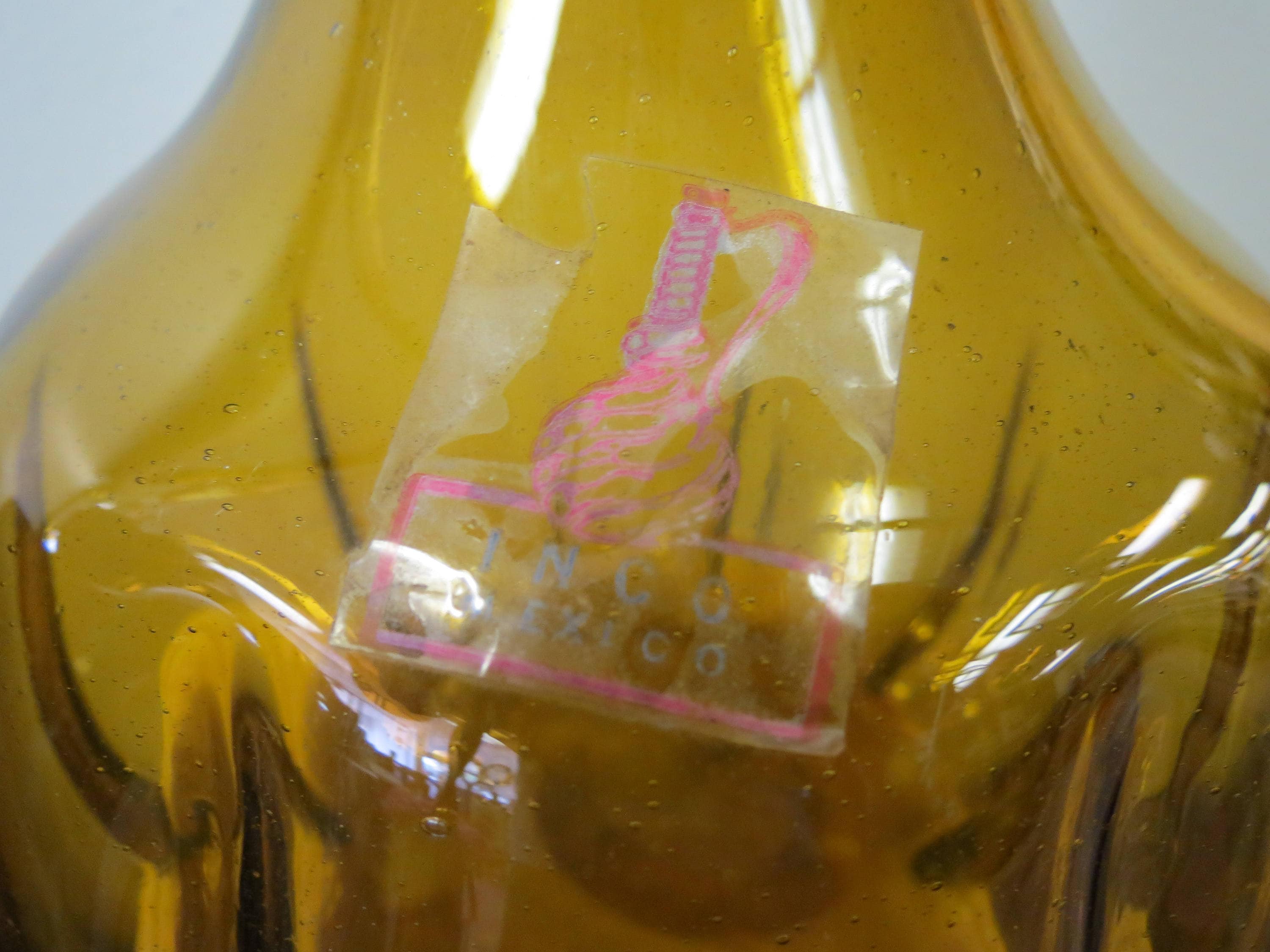 Vintage Mid-century Inco Mexico Glass Vase - Etsy