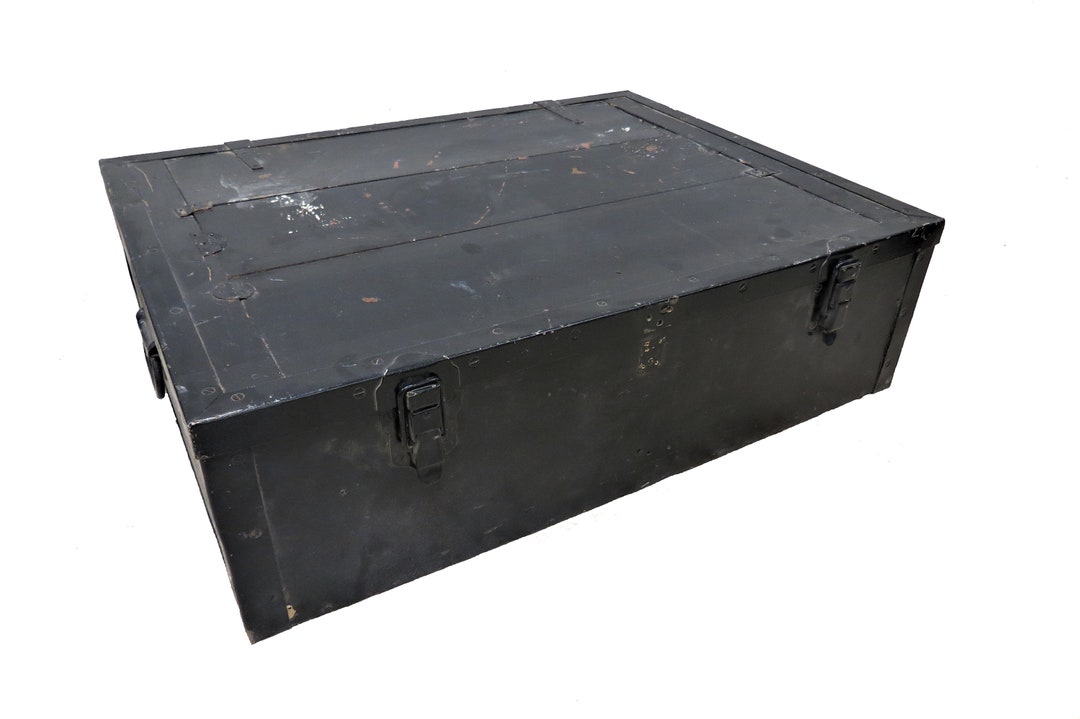 Vintage Small Trunk/foot Locker Converted to Small Wall Shelf - Etsy