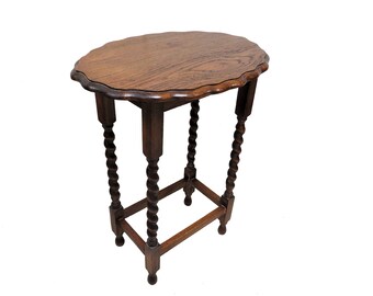 Scalloped Edge Side Table - Etsy