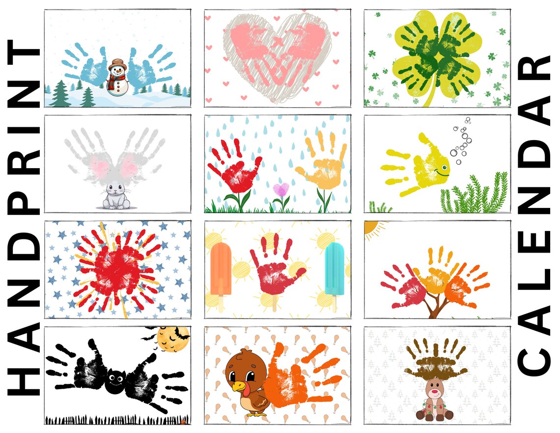 2024 Handprint Calendar - Etsy