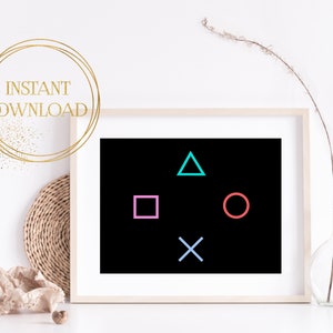 Playstation Game Controller Art Poster - Etsy