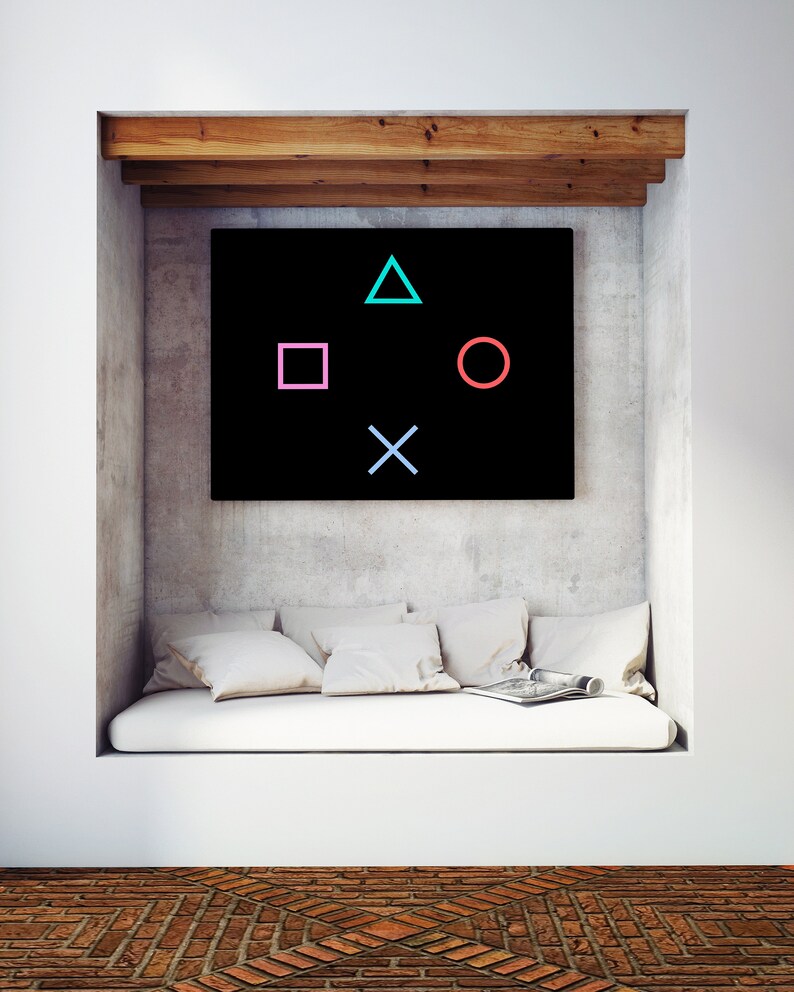 Playstation Game Controller Art Poster - Etsy