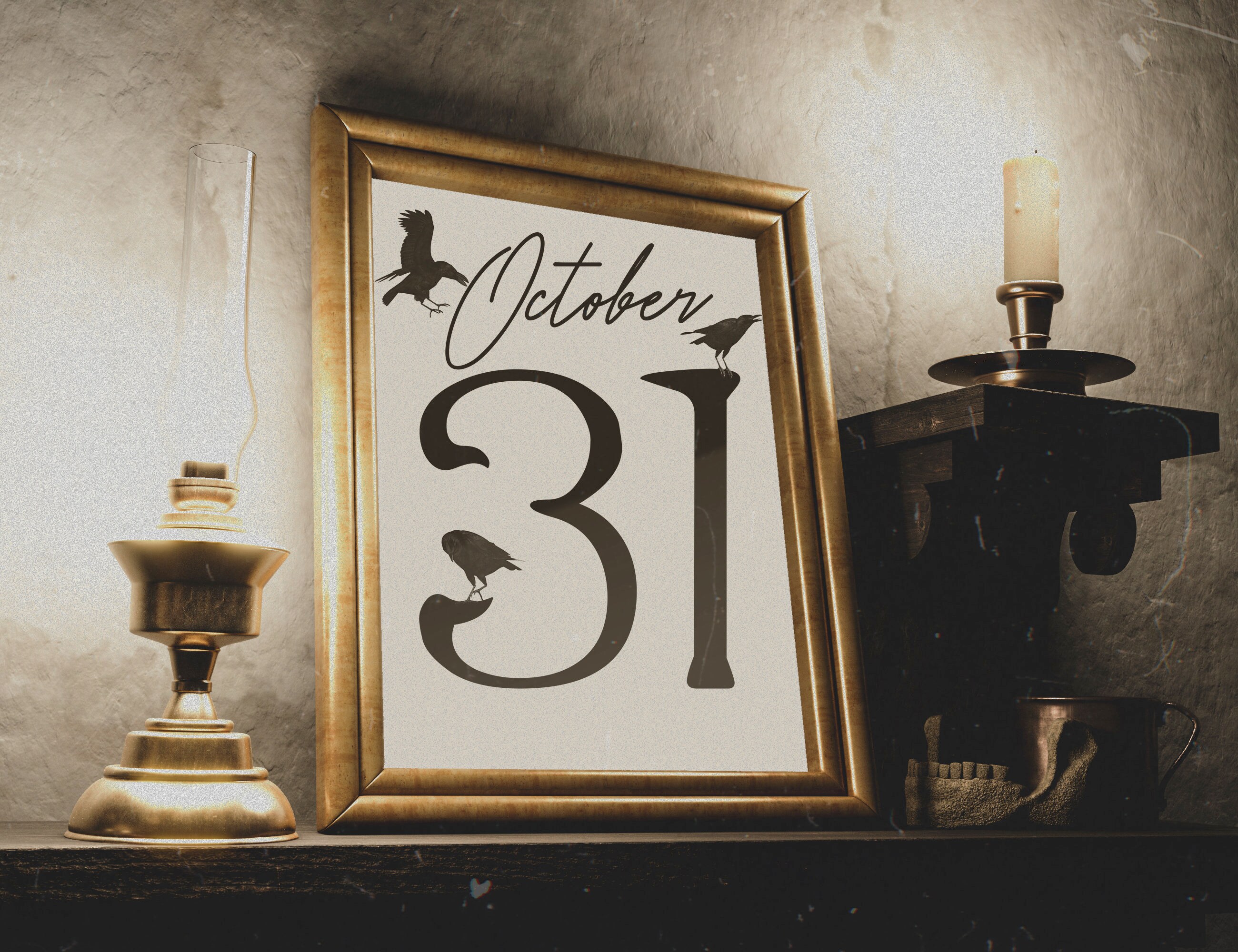 Halloween Print, October 31, Halloween Poster, Halloween Sign, Witch ...