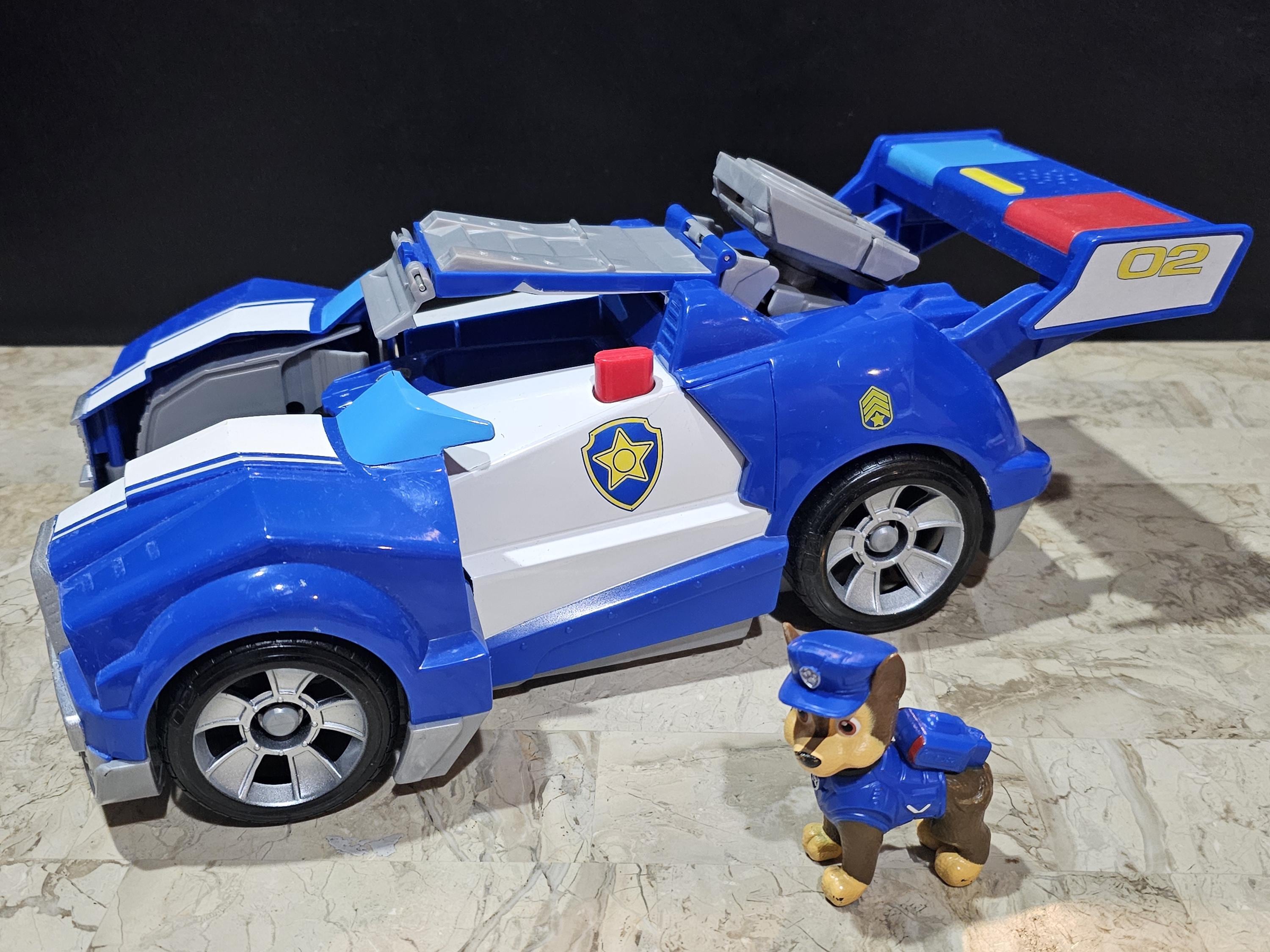 Paw Patrol Chase Deluxe Transforming Vehicle Toy Car With Figure From ...