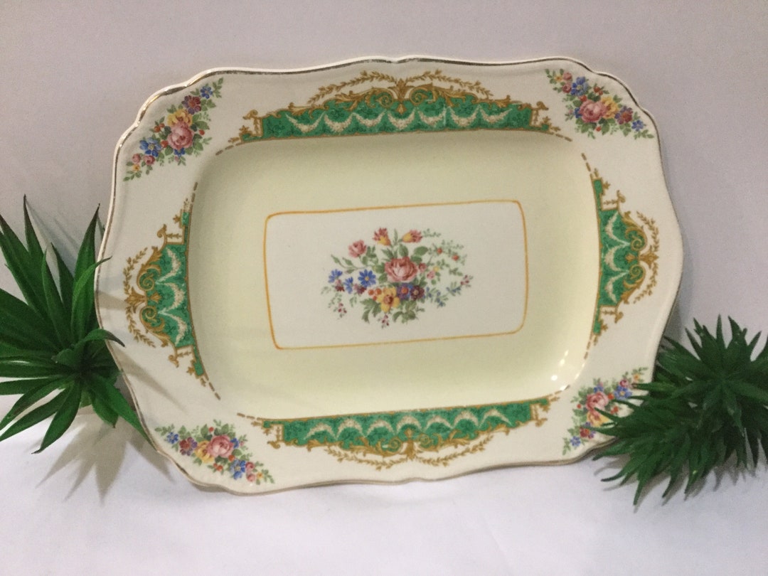 Vintage J&G J and G Meakin Sol 391413 Rectangle Plate Serving Plate ...