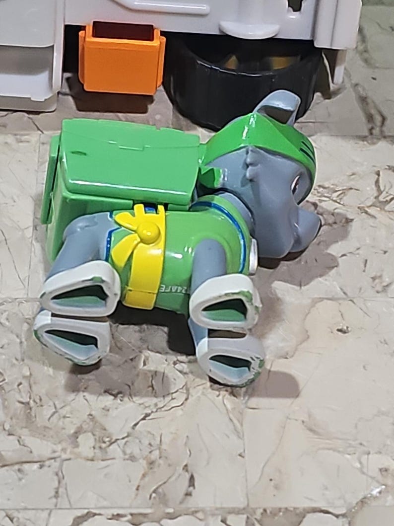 Paw Patrol Rocky All-stars Recycling Truck & Figure HTF Exclusive Toy ...