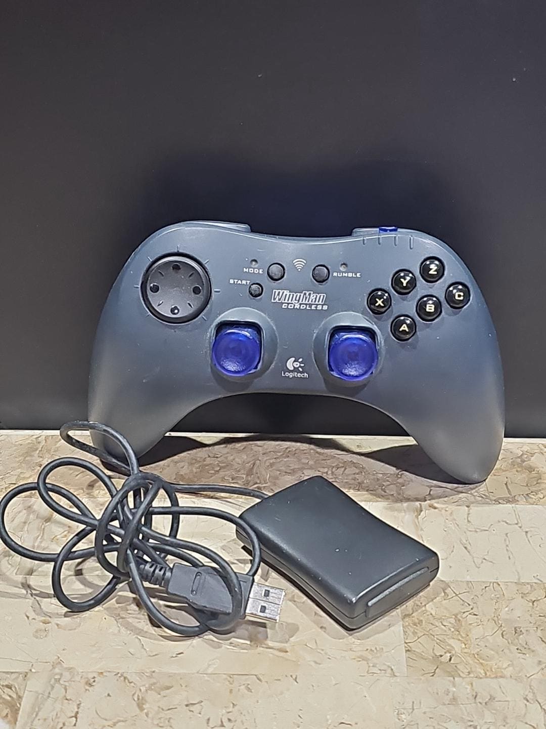 Logitech Wingman 2.4ghz Cordless PC Controller Rumble Wireless Handheld ...