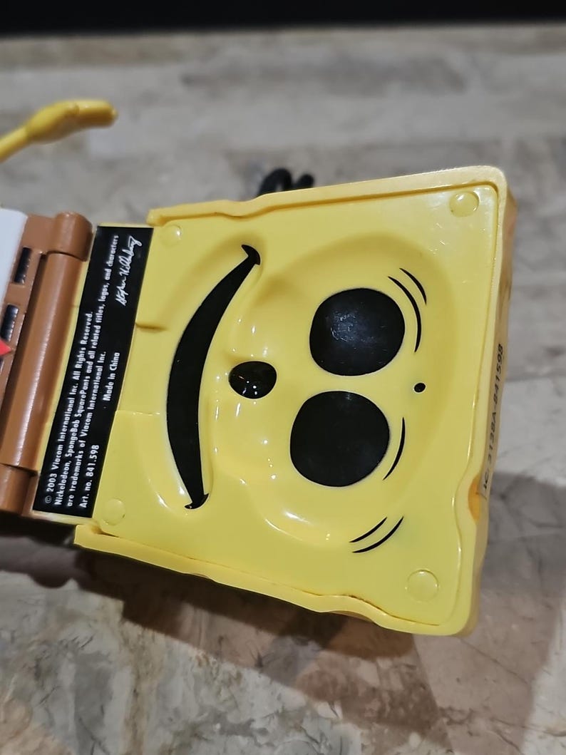 Spongebob Squarepants Flip Phone Landline Vintage Telephone Untested - Etsy