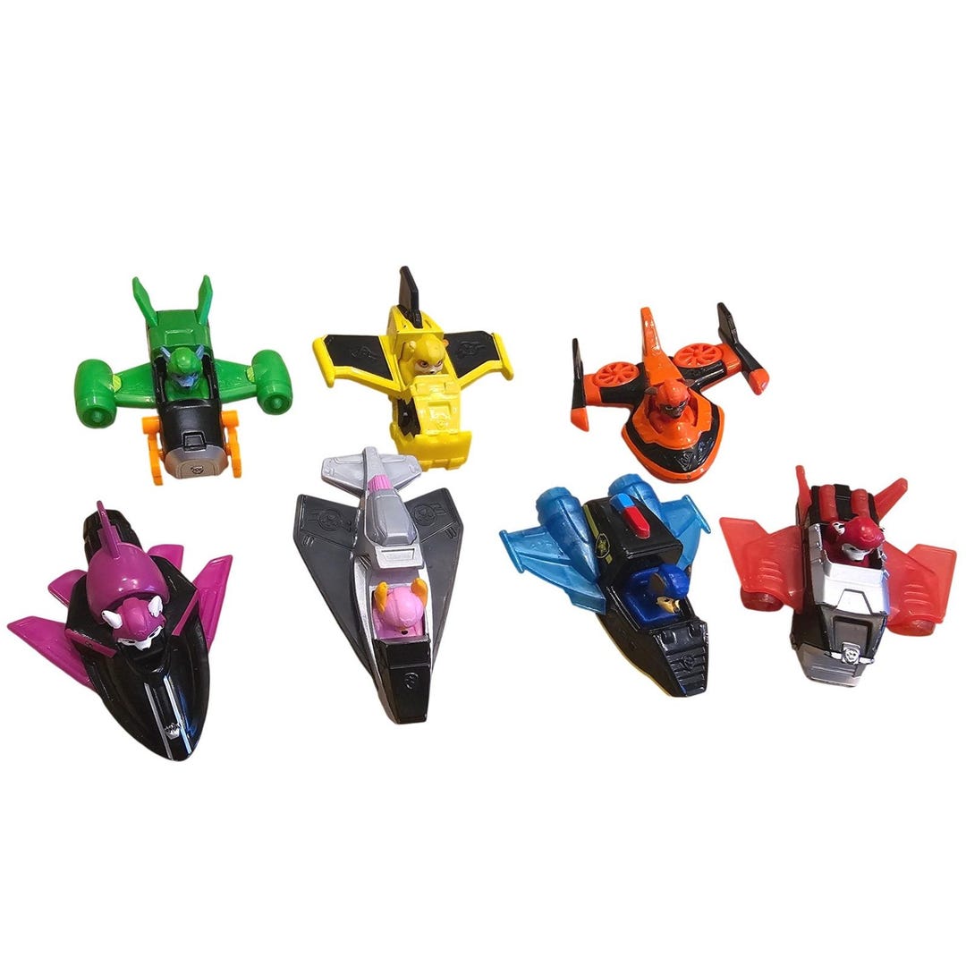 Paw Patrol True Metal Vehicles Set 7 Diecast Flying Planes Cars Action ...