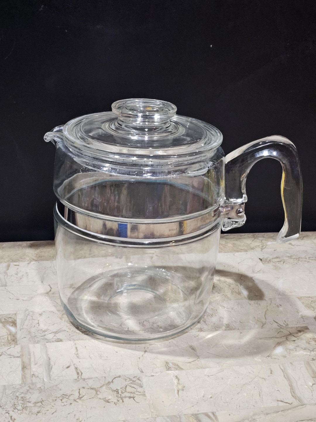 Vintage Pyrex 7759 Flameware Percolator - Glass Coffee Pot & Lid Only ...