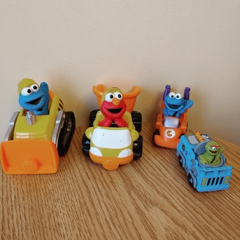 Collectables Classic Sesame Street Vehicles Playset - Etsy