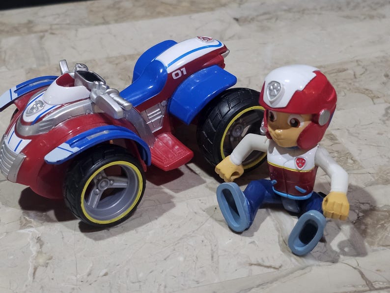 Paw Patrol Rescue Patrol - Ryder Figure and Rescue ATV Vehicle Spin ...
