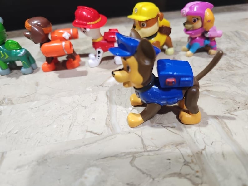 Paw Patrol 6 Action PUPS Zuma Marshall Rubble Chase Skye - Etsy