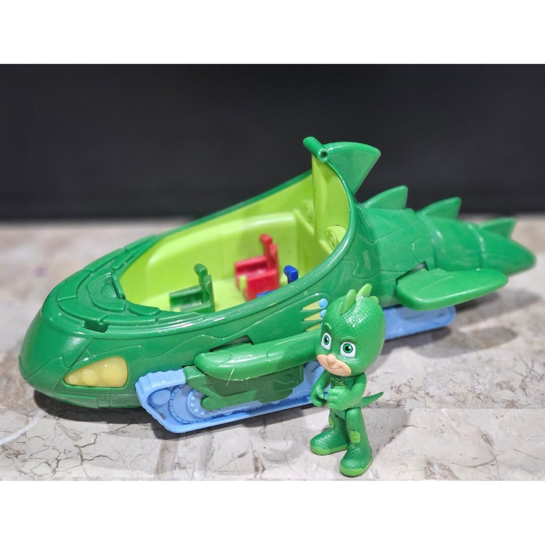 PJ Masks Gekko Gecko Vehicle With Figure Green Toy Playset - Etsy