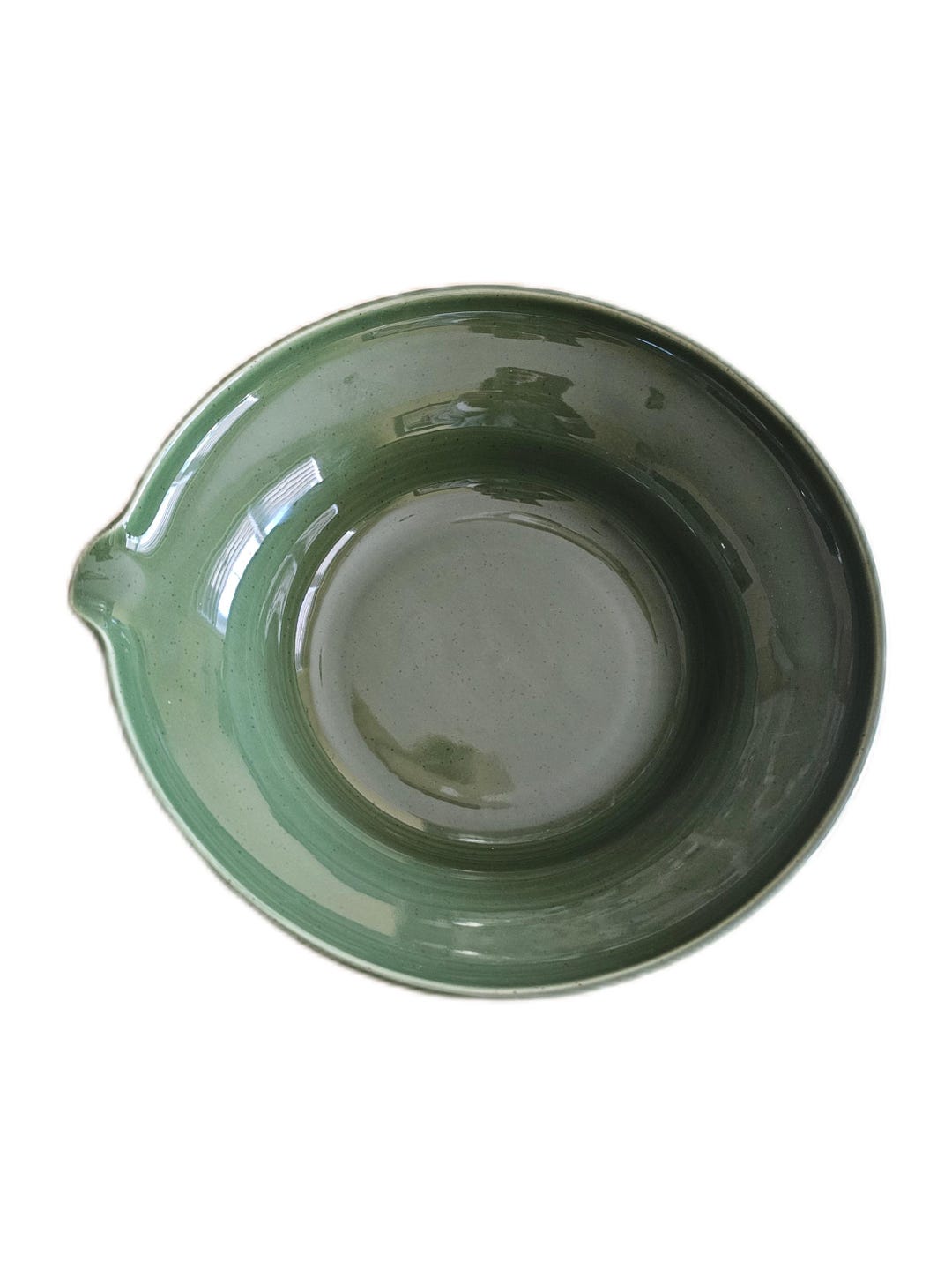 IKEA Mixing Serving Bowl Pour Spout Basin Green Large 12” Bowls 15199 ...