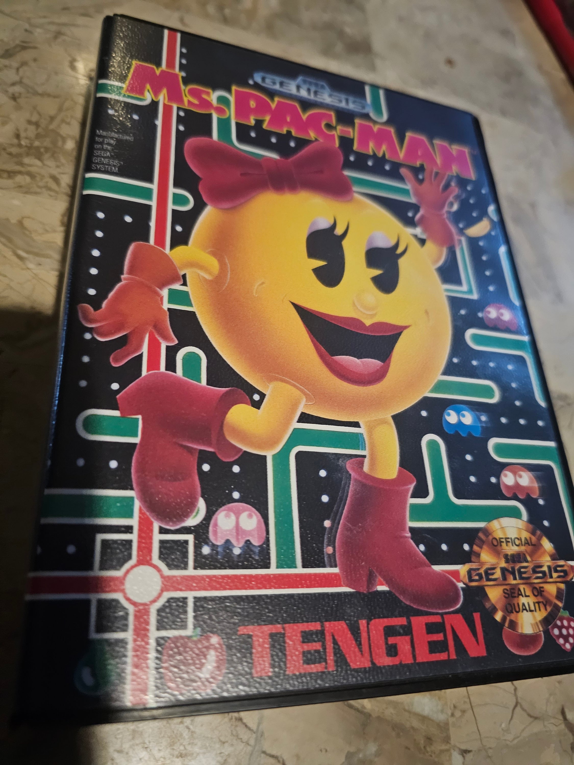 Ms. Pac-man sega Genesis 1991 Complete in Box - Etsy