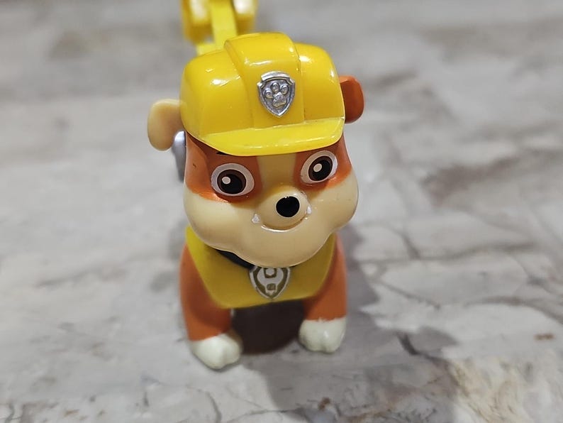 Paw Patrol Action Pack Pup Rubble Figure - Etsy
