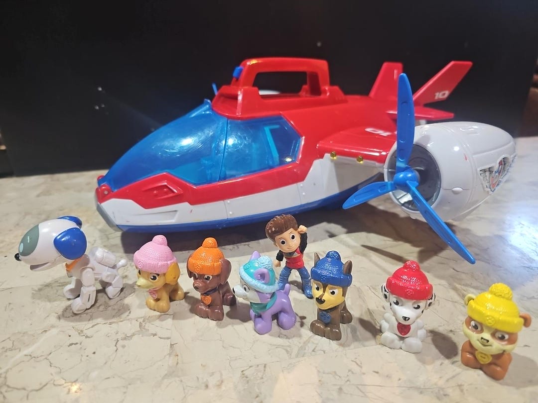 Paw Patrol Air Patroller Plane Robodog Airplane Lights Sound Complete ...