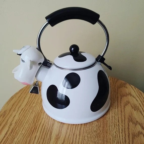 Vtg Kamenstein Cow Whistling Tea Kettle Teapot Mcmxcii | Etsy