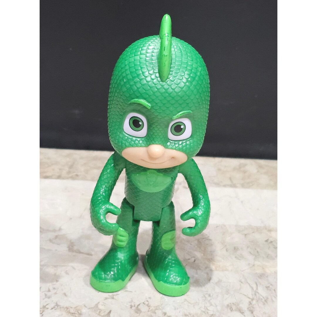 PJ Masks Gekko Action Figure 6" Talking in French Toy Green Dinosaur - Etsy