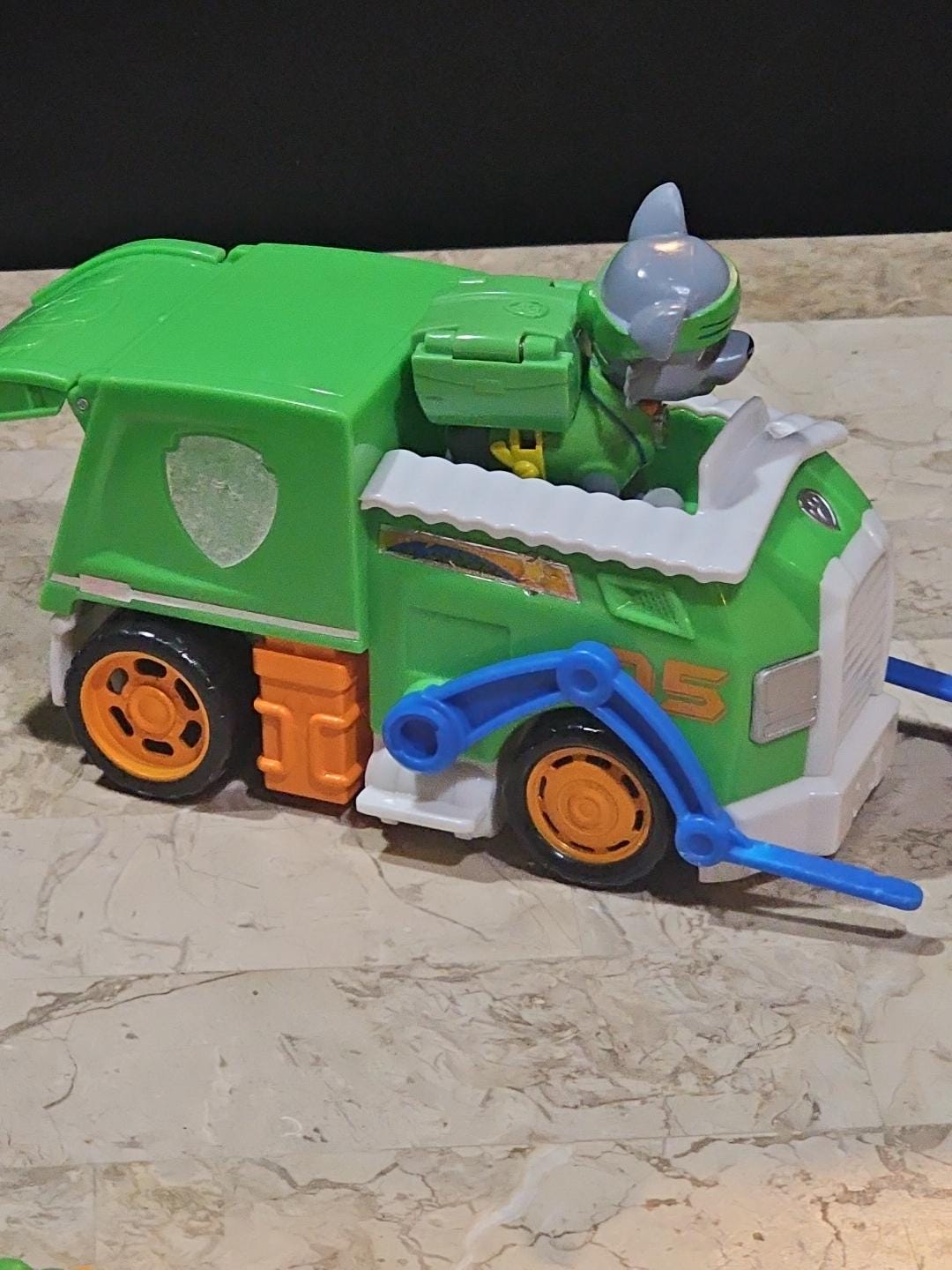 Paw Patrol Rocky All-stars Recycling Truck & Figure HTF Exclusive Toy ...