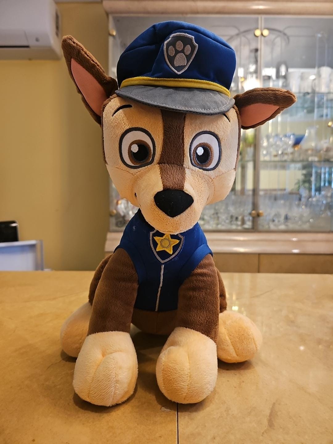 Nickelodeon Paw Patrol Chase the Police Dog Stuffy 15" Tall Plush Toy ...
