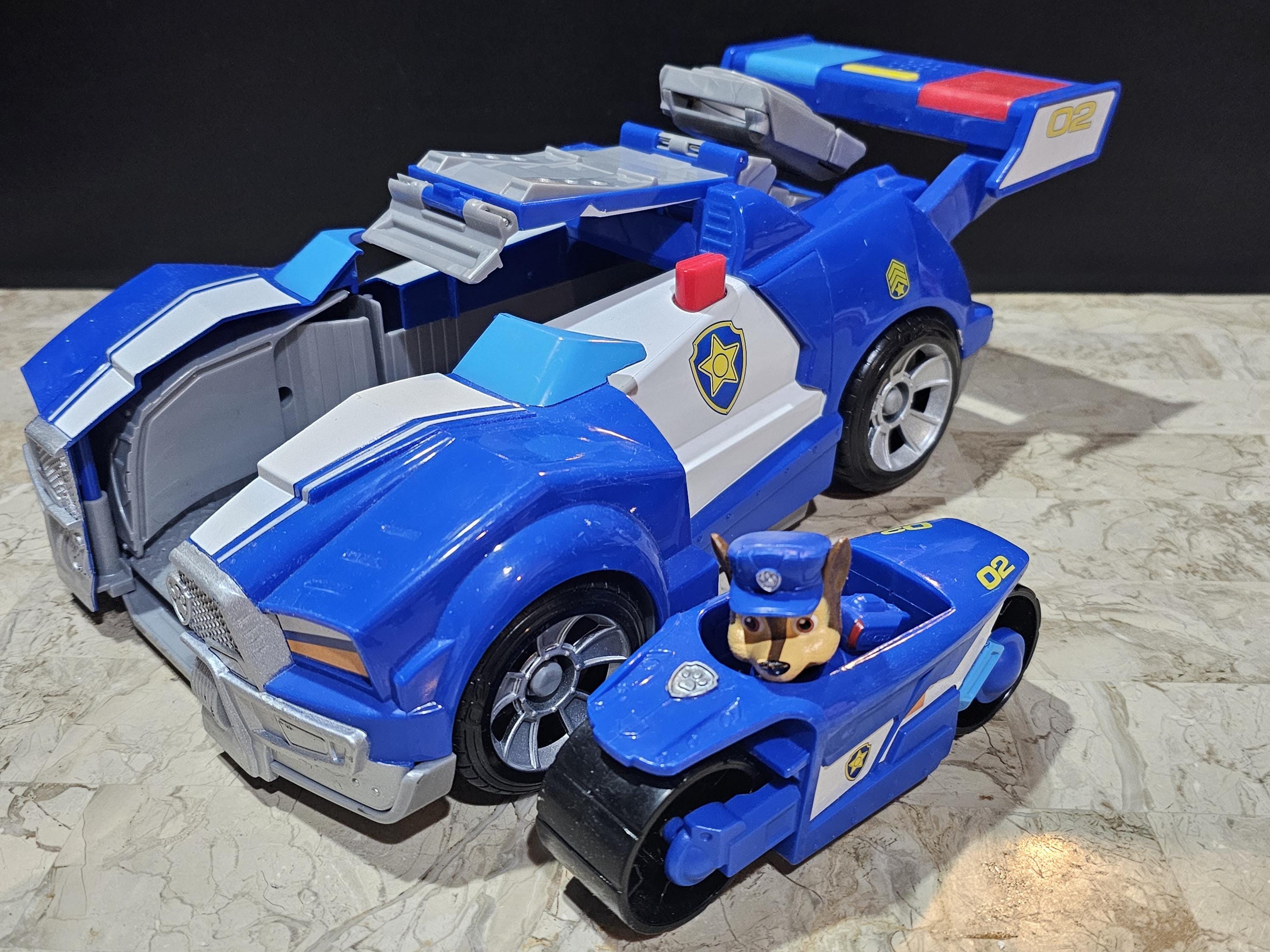 Paw Patrol Chase Deluxe Transforming Vehicle Toy Car With Figure From ...