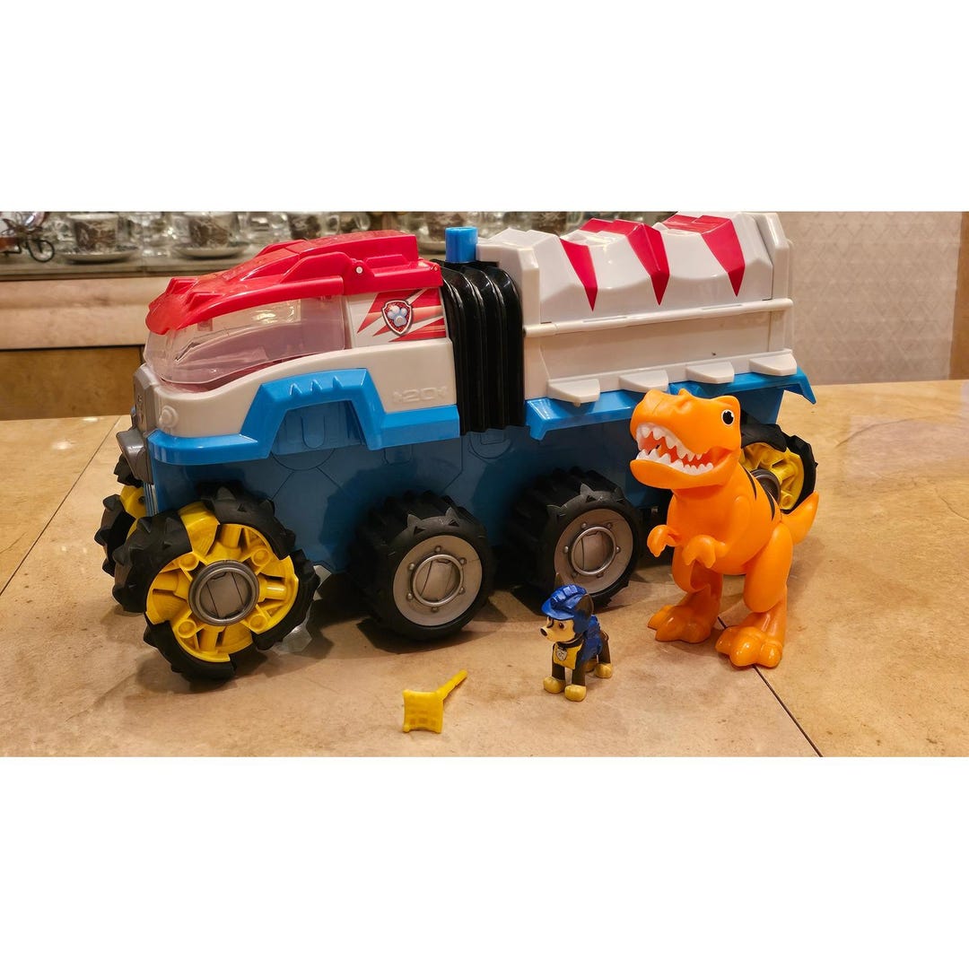 Paw Patrol Dino Rescue Chase Fire Movable Truck Vehicle With Chase ...