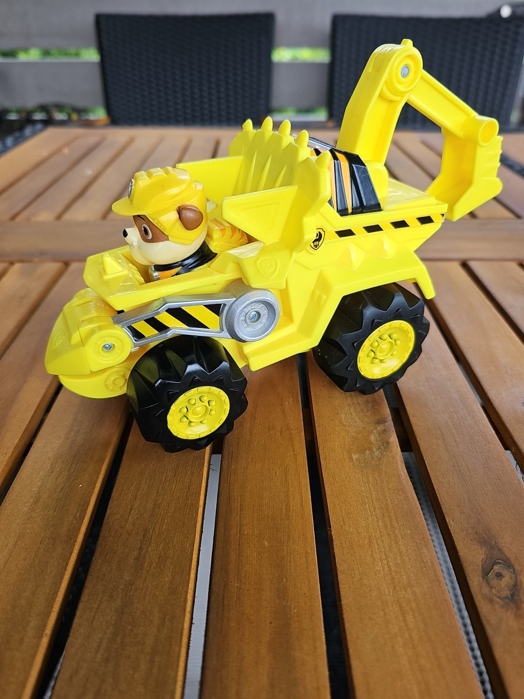 PAW Patrol Dino Rescue Rubble Deluxe Rev up Vehicle & Figure - Etsy