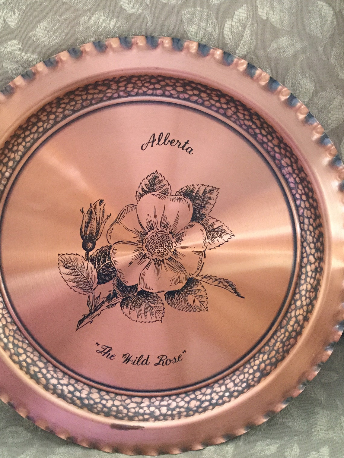 Fantasy Copperware Vintage Solid Copper Made in Canadian Round Tray ...