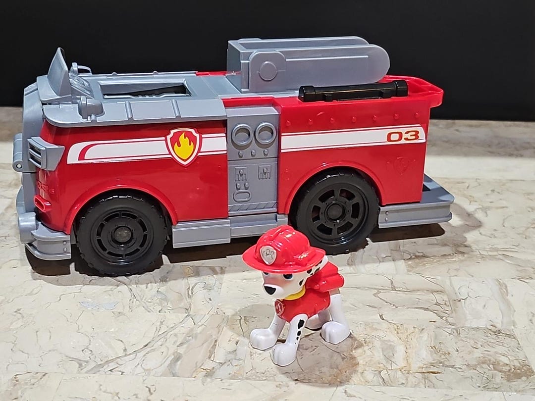 Paw Patrol Marshall's Ride 'n' Rescue Transforming 2-in-1 Playset and ...