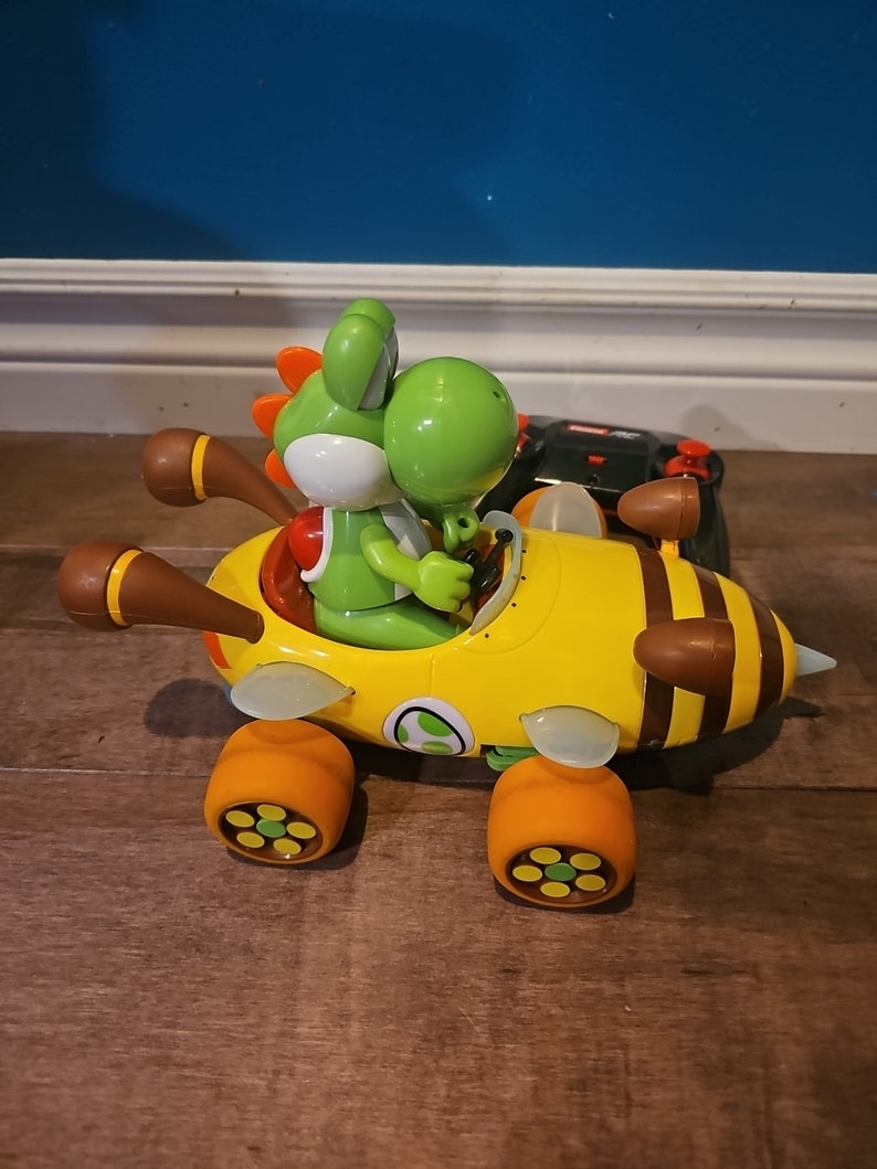 Nintendo RC Mario Kart Yoshi Carrera Bumble Bee With Remote Control - Etsy