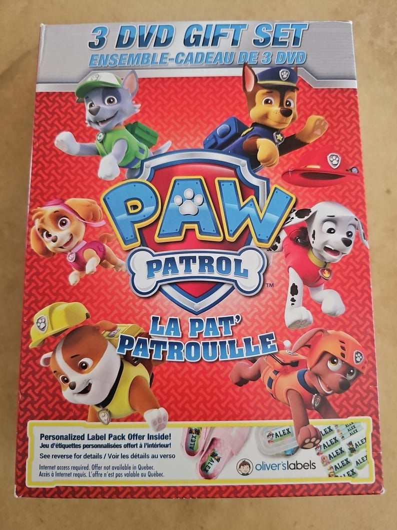 Like NEW - Paw Patrol: 3 DVD Gift Set - Etsy