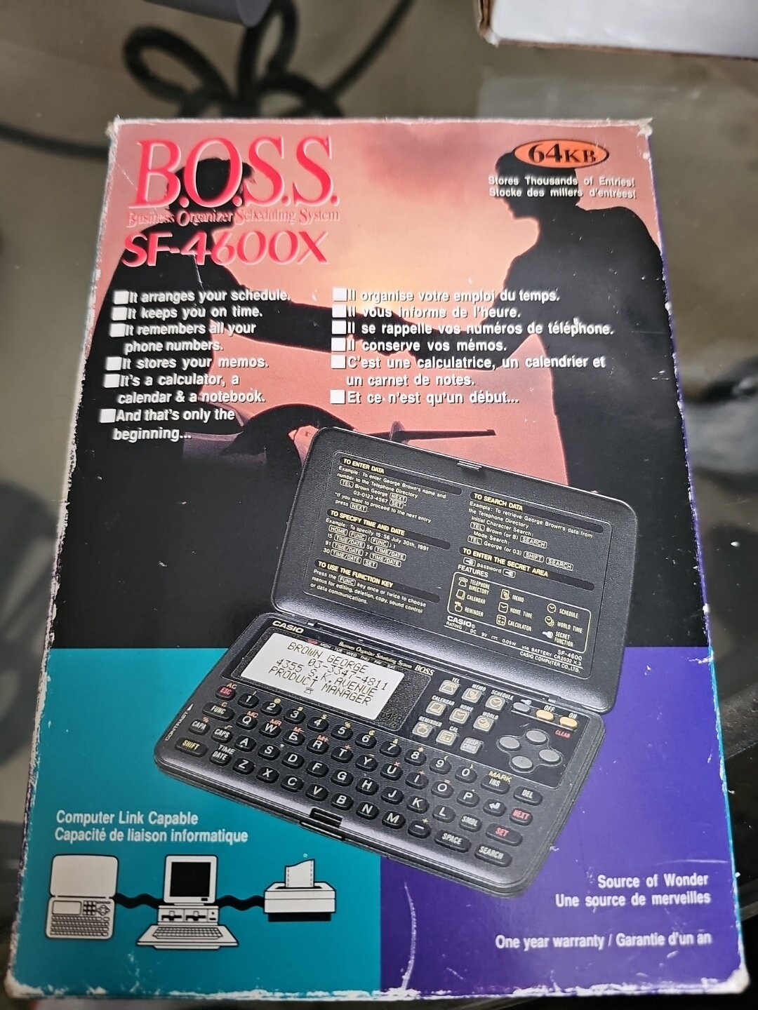 Rare Vintage Casio Boss Business Organizer System SF-4600X - Etsy