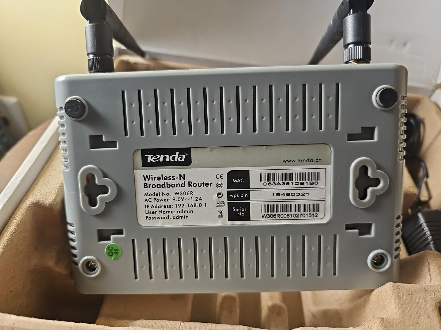 Tenda W306R 300 Mbps 4-port 10/100 Wireless N Router - Etsy