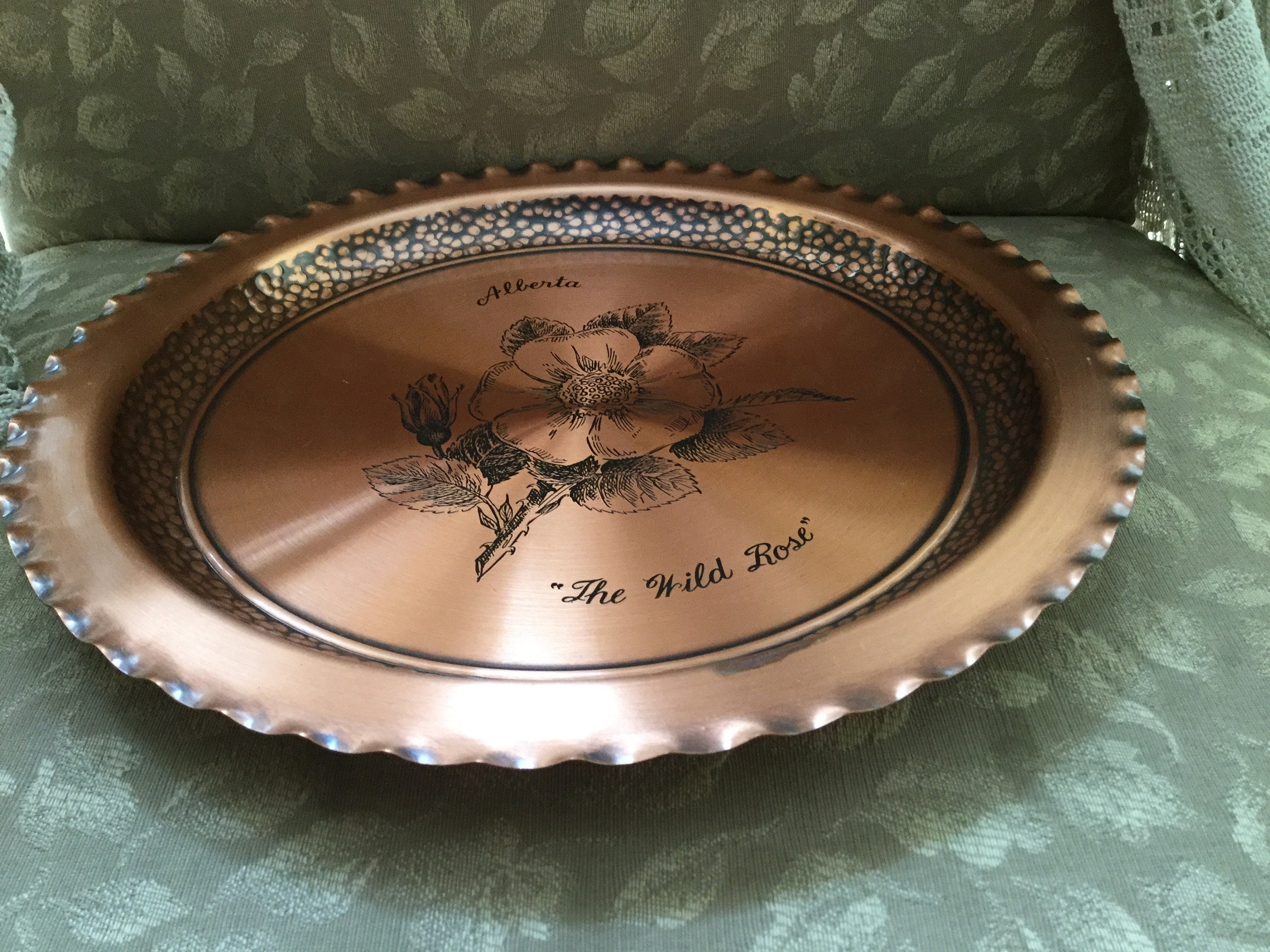 Fantasy Copperware Vintage Solid Copper Made in Canadian Round Tray ...