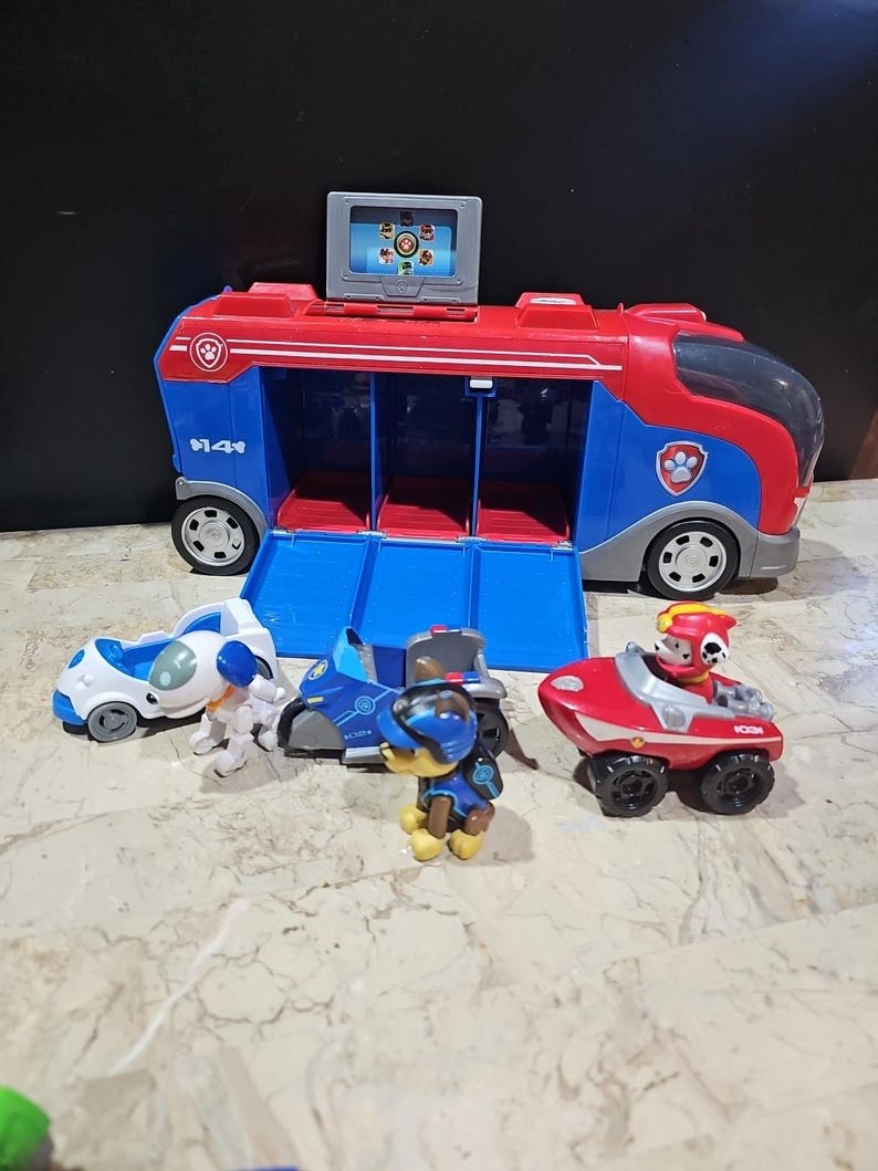 Paw Patrol Bundles Mission Cruiser Bus RV Vehicle W/ Sounds and Figures - Etsy Australia