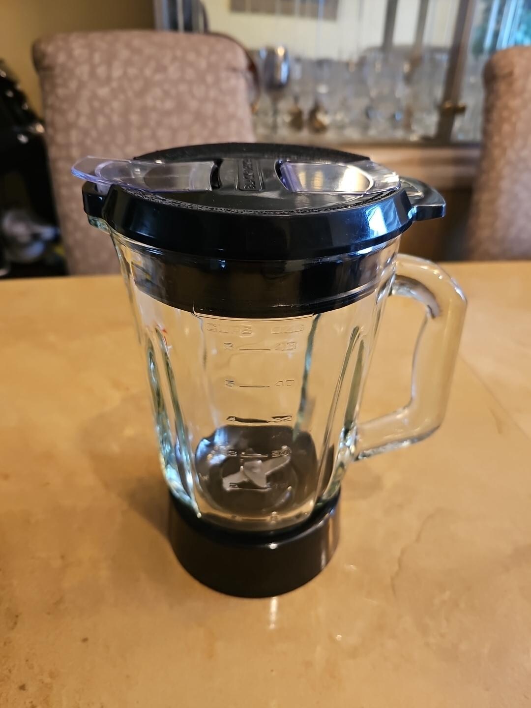 BLACK + DECKER BL1220GG Powercrush Blender 6 Cups Glass Jar Only ...