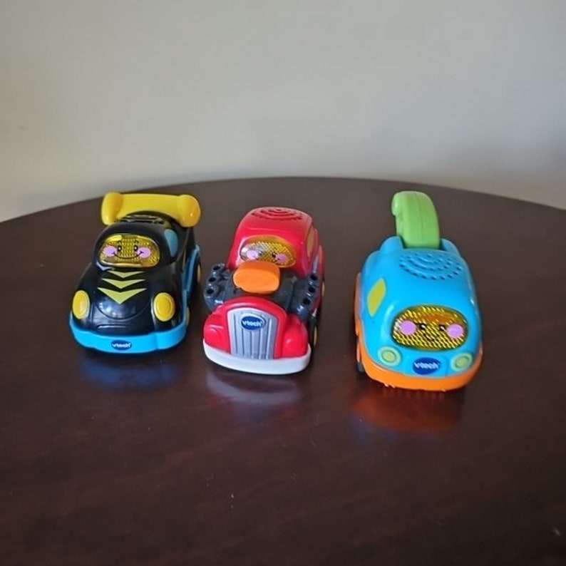 Vtech Go Go Smart Wheels 3 PC Fire Truck Race Car SUV Lights and Sounds ...