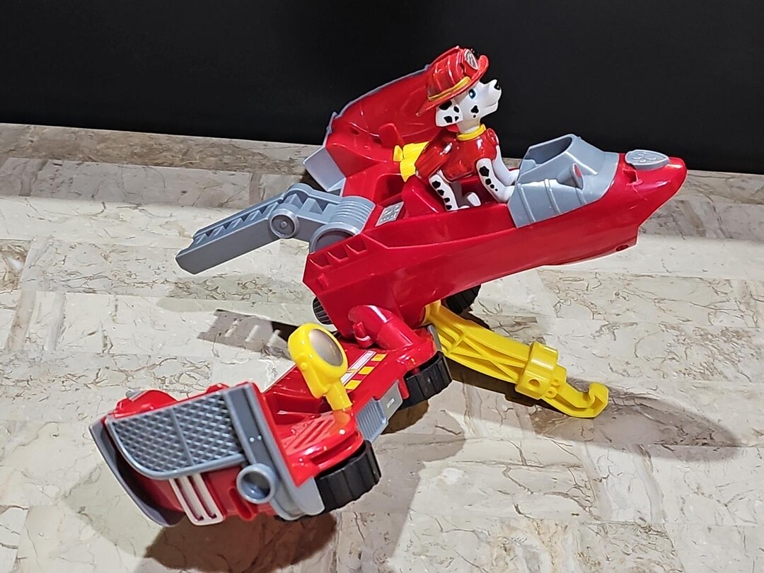 Paw Patrol Flip & Fly Marshall Transforming Vehicle Fire Truck to Jet ...