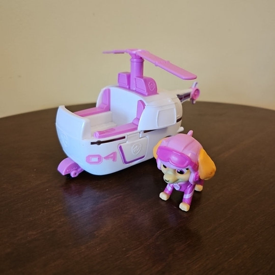 Paw Patrol Skye Helicopter White Vehicle Figure - Etsy