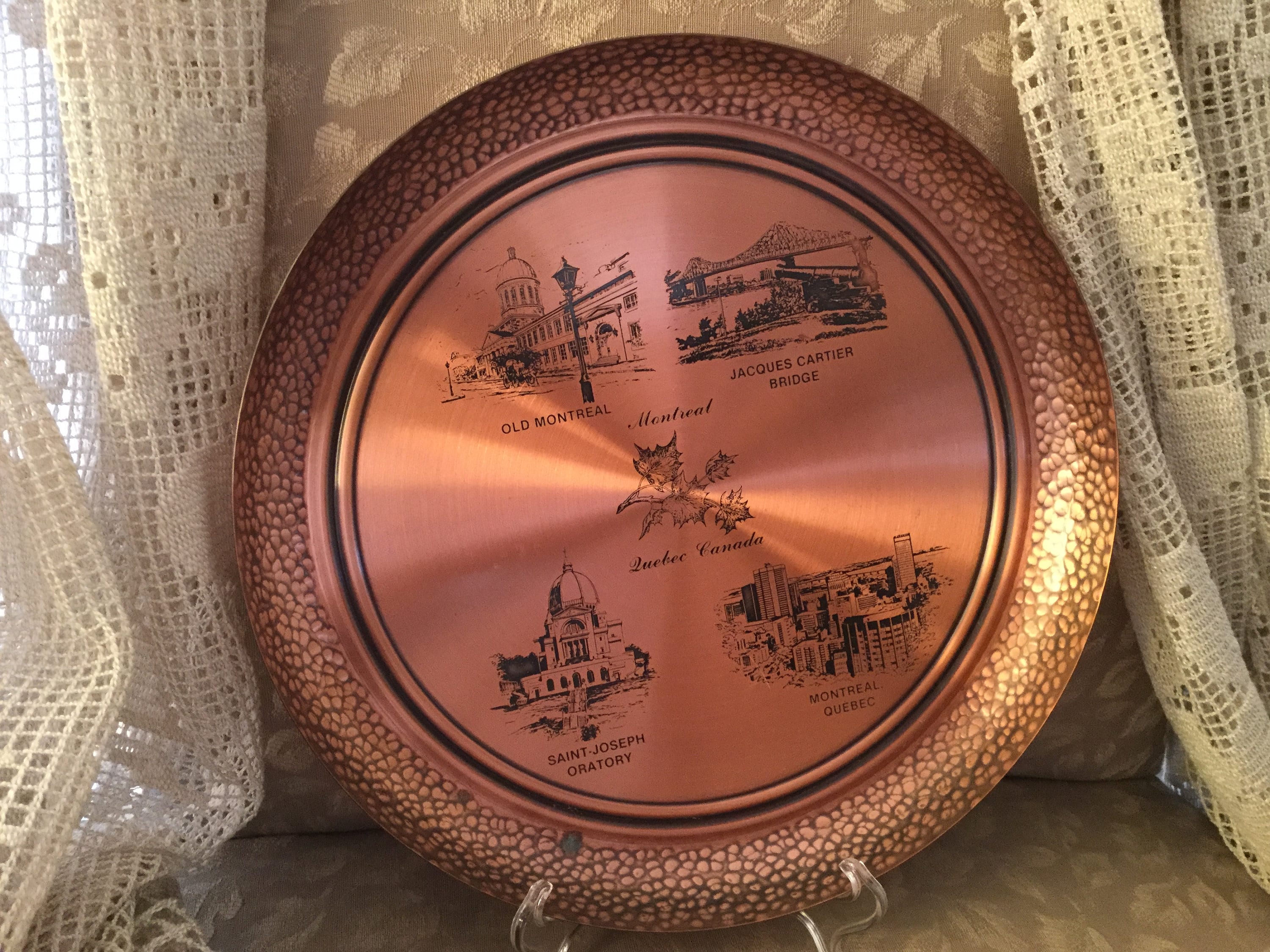 Fantasy Copperware Vintage Solid Copper Made in Canadian Round Tray ...