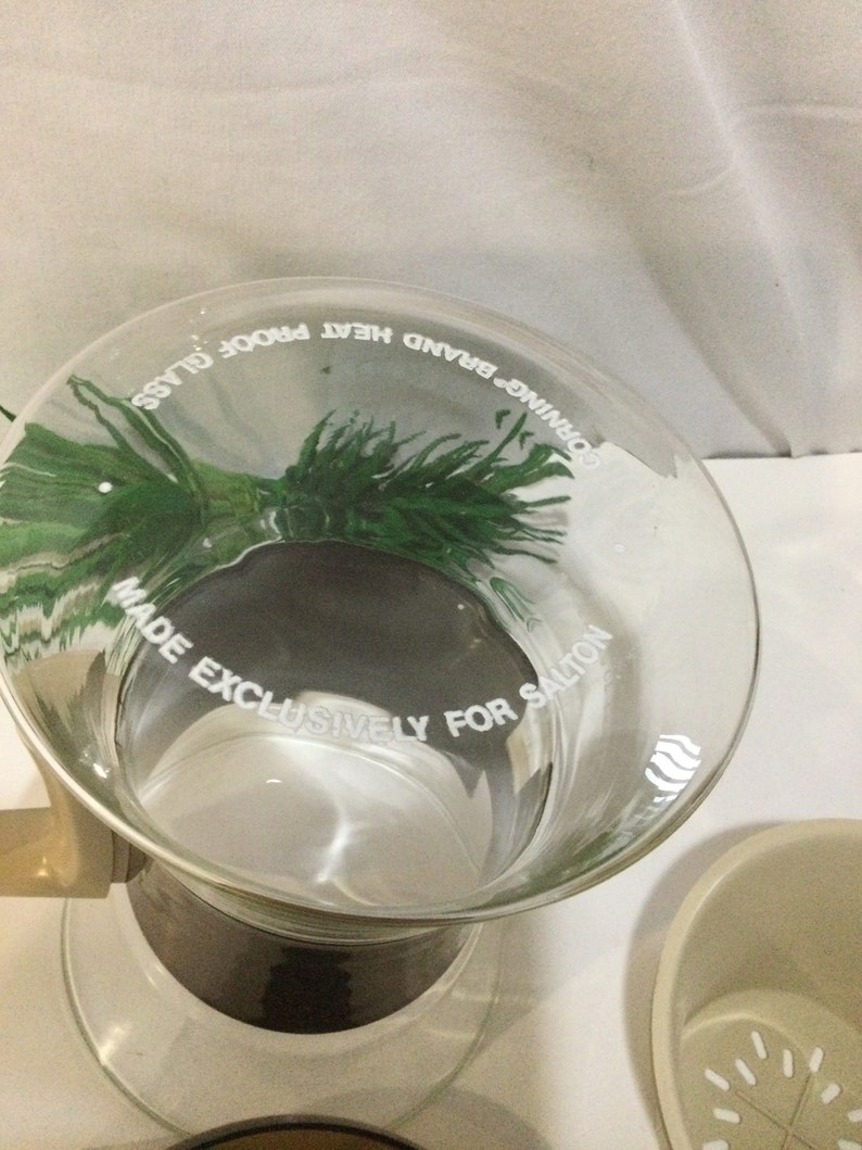 Rare Vintage Glass Salton Filter Coffee Extractor up to 10 Cups - Etsy