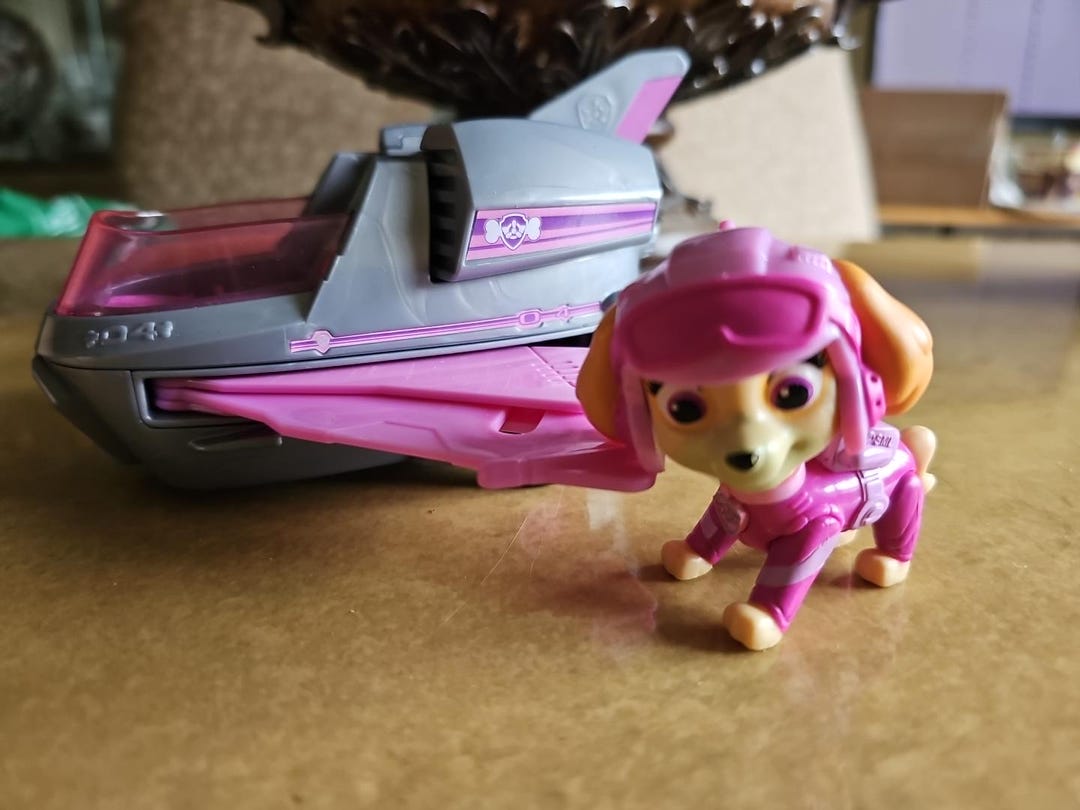 PAW Patrol Skye’s Rescue Jet With Extendable Wings Play Vehicle & Skye ...