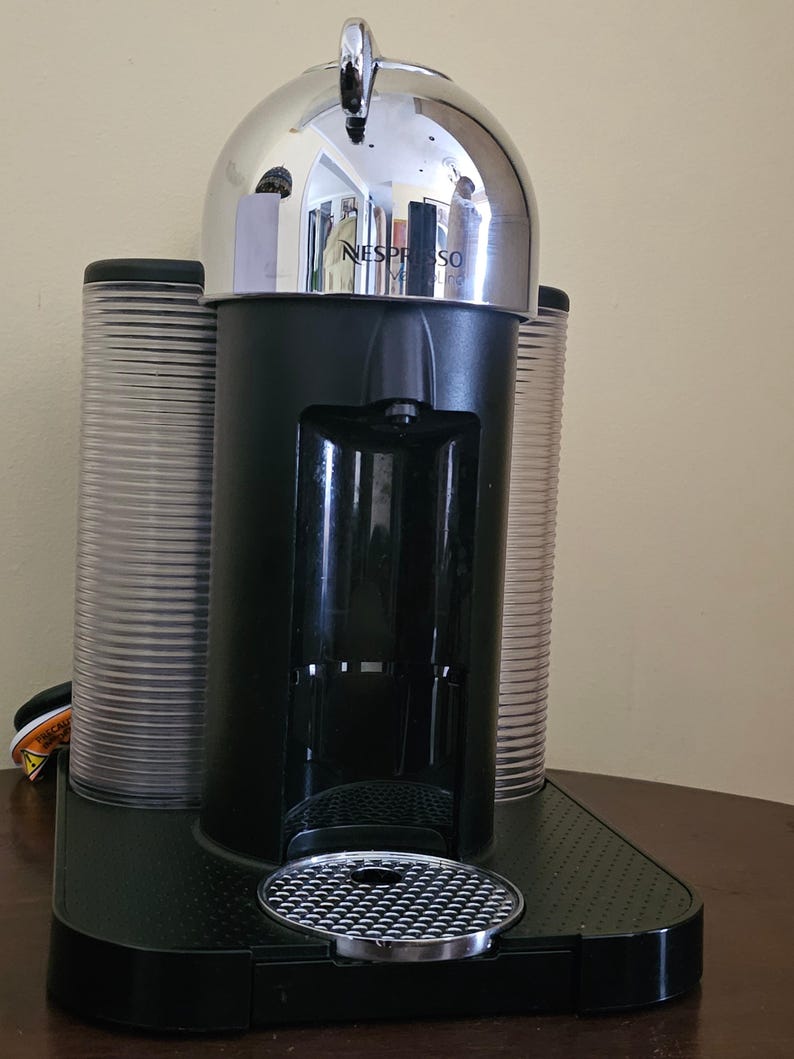 Nespresso Vertuo Coffee and Espresso Machine by Breville -chrome-used ...