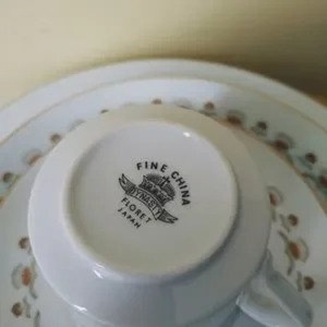 Vintage Dynasty Japan Fine China Pattern Floret 6 Pieces 1 Place ...