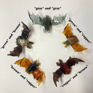 Glass Bat Charm - Etsy