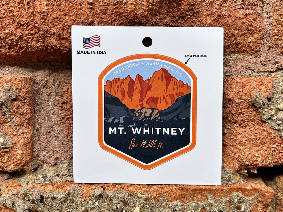 Mt. Whitney Decal, Sticker - Etsy